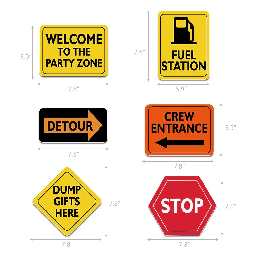 Yellow Construction Zone Sign