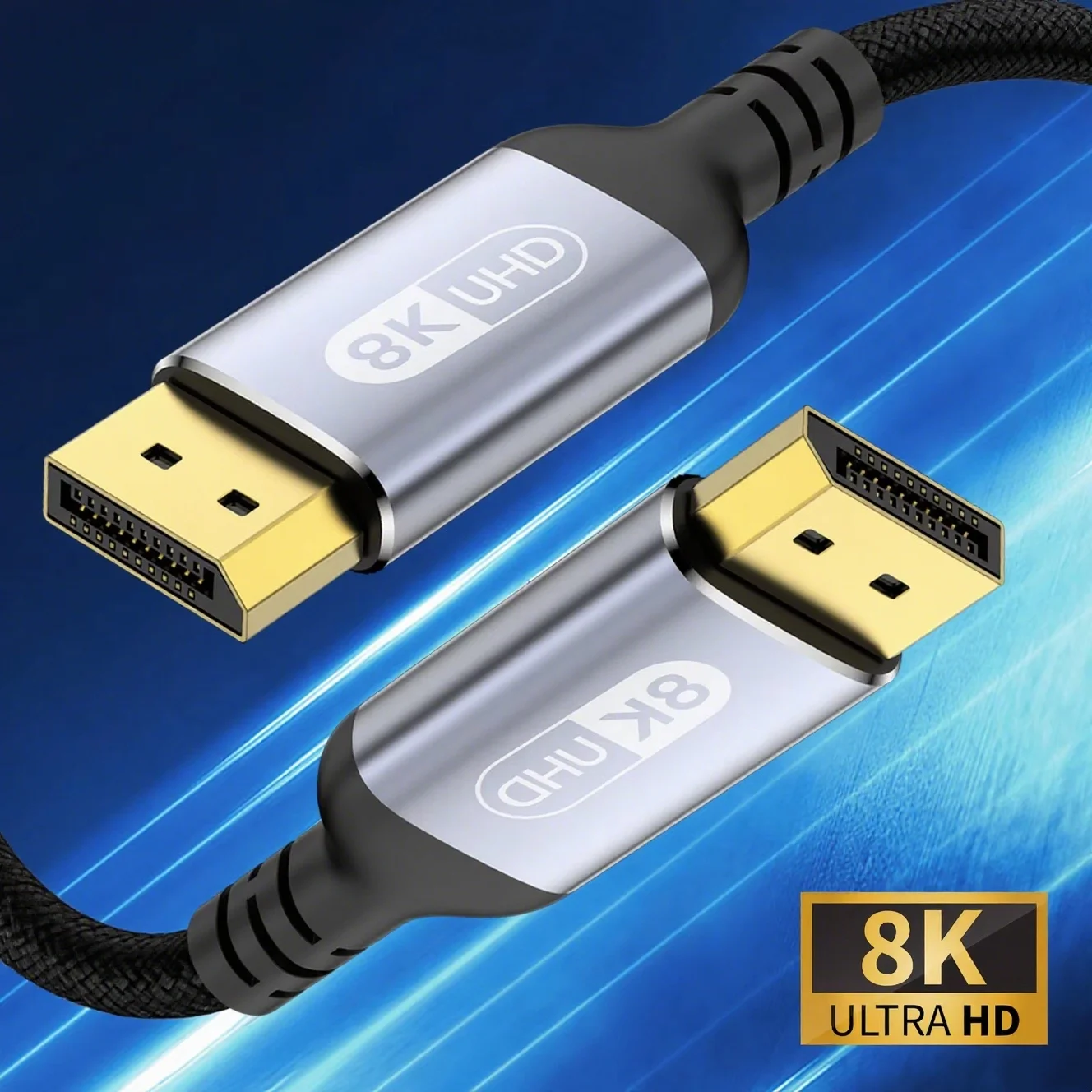8K DP Cable DisplayPort Cable 1.4 High Speed Display Port Cord 8K@60Hz ...