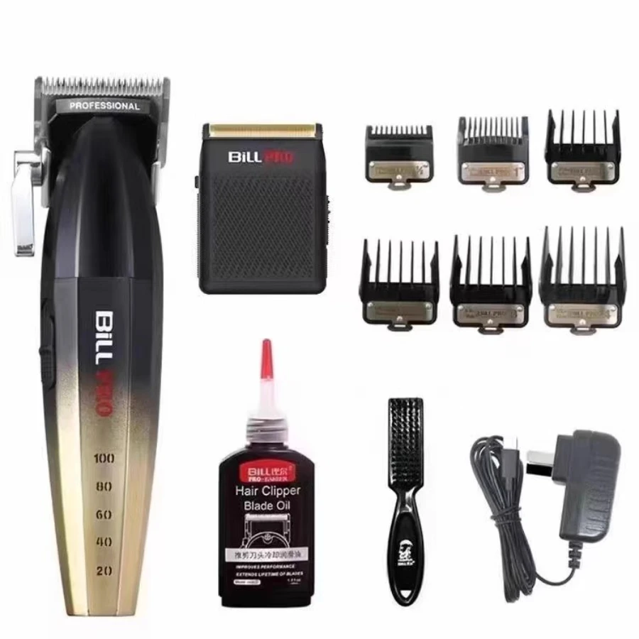 BILL-PRO-Hair-Clippers-Kit-Professional-Rechargeable-Clipper-Cord ...