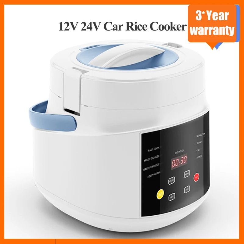 Electric Car Rice Cooker 12V 24V Mini MultiCooker Portable Car Rice ...