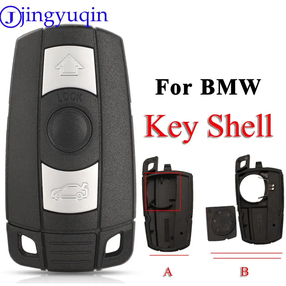 Jingyuqin 3Buttons Replacement Remote Car Key Shell Case Fob For BMW 1 ...