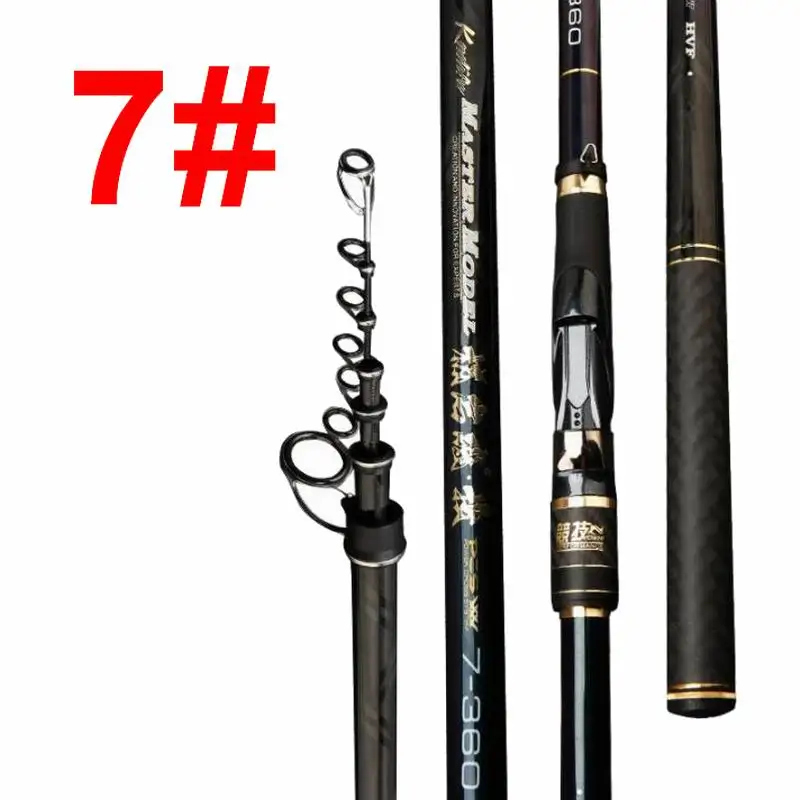 ZZ247 Geegan H 패스트 록 낚싯대, 탄소 섬유 팁, 2mm, 2.7m, 3.6m, 3.9m, 4.5m, 5.3m, 7-360, 7-450, 7-530, 7-270 ...