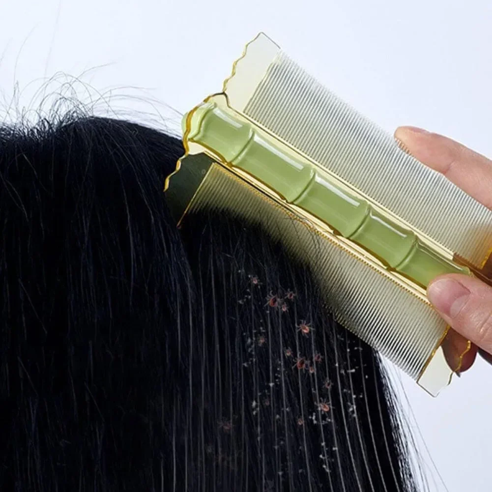 Bamboo-Lice-Comb-Double-sided-Super-Dense-Teeth-Remove-Dandruff-Scalp ...