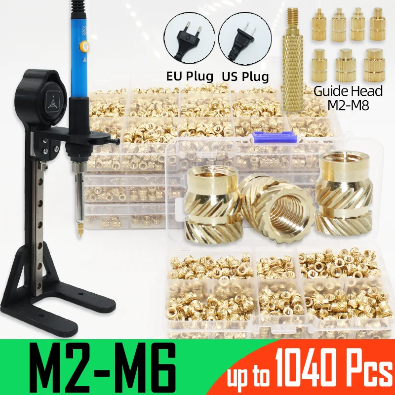 Heat Set Insert Nut Brass Tool Threaded Insert Soldering Iron Tip M2 M3 ...