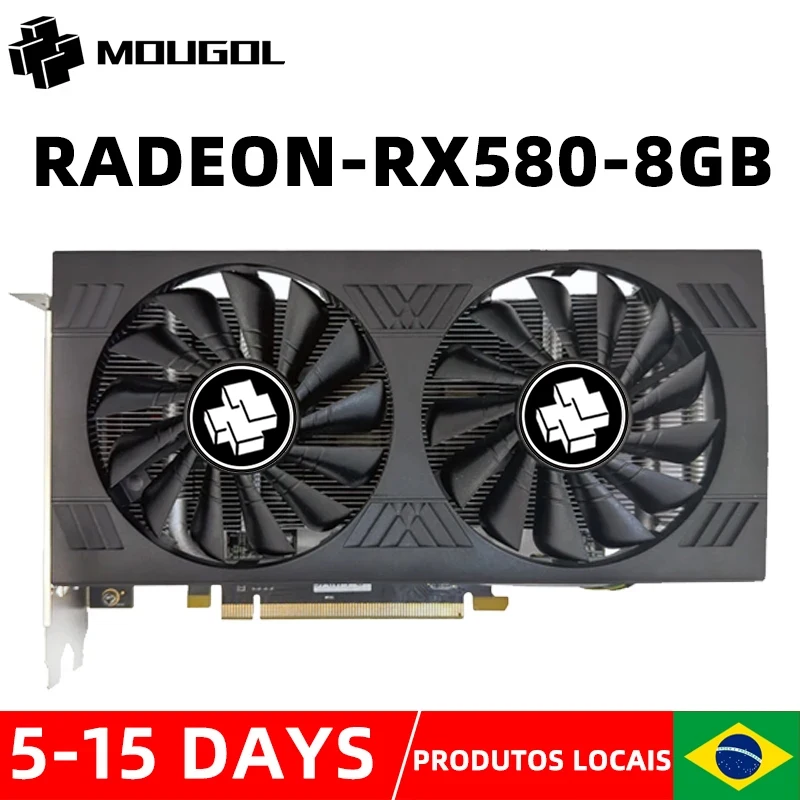 MOUGOL-Full-New-AMD-Radeon-RX580-8G-Gaming-Graphics-Card-GDDR5-256Bit ...
