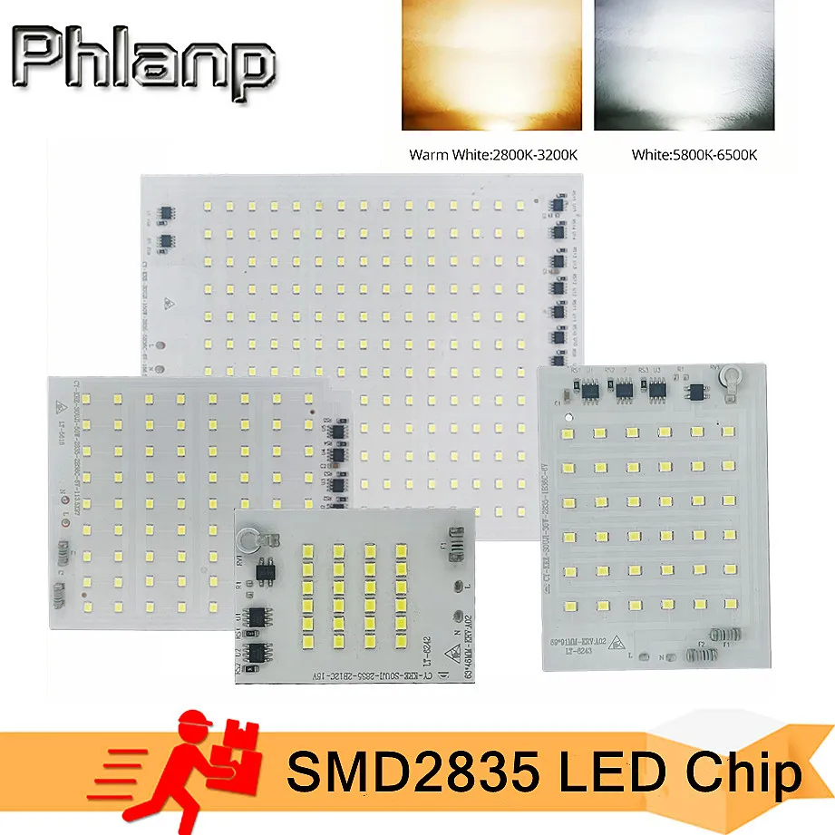 Smd2835 Led Chip Matrix 220v Led Cob 10w 20w 30w 50w For Lighting Accessories Spotlight ...