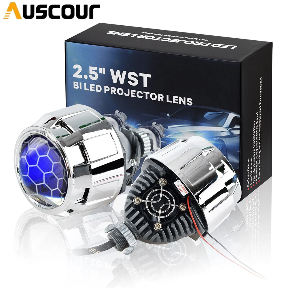 2-5inch-car-led-projector-lens-blue-coating-honey-comb-new-disign-80w ...