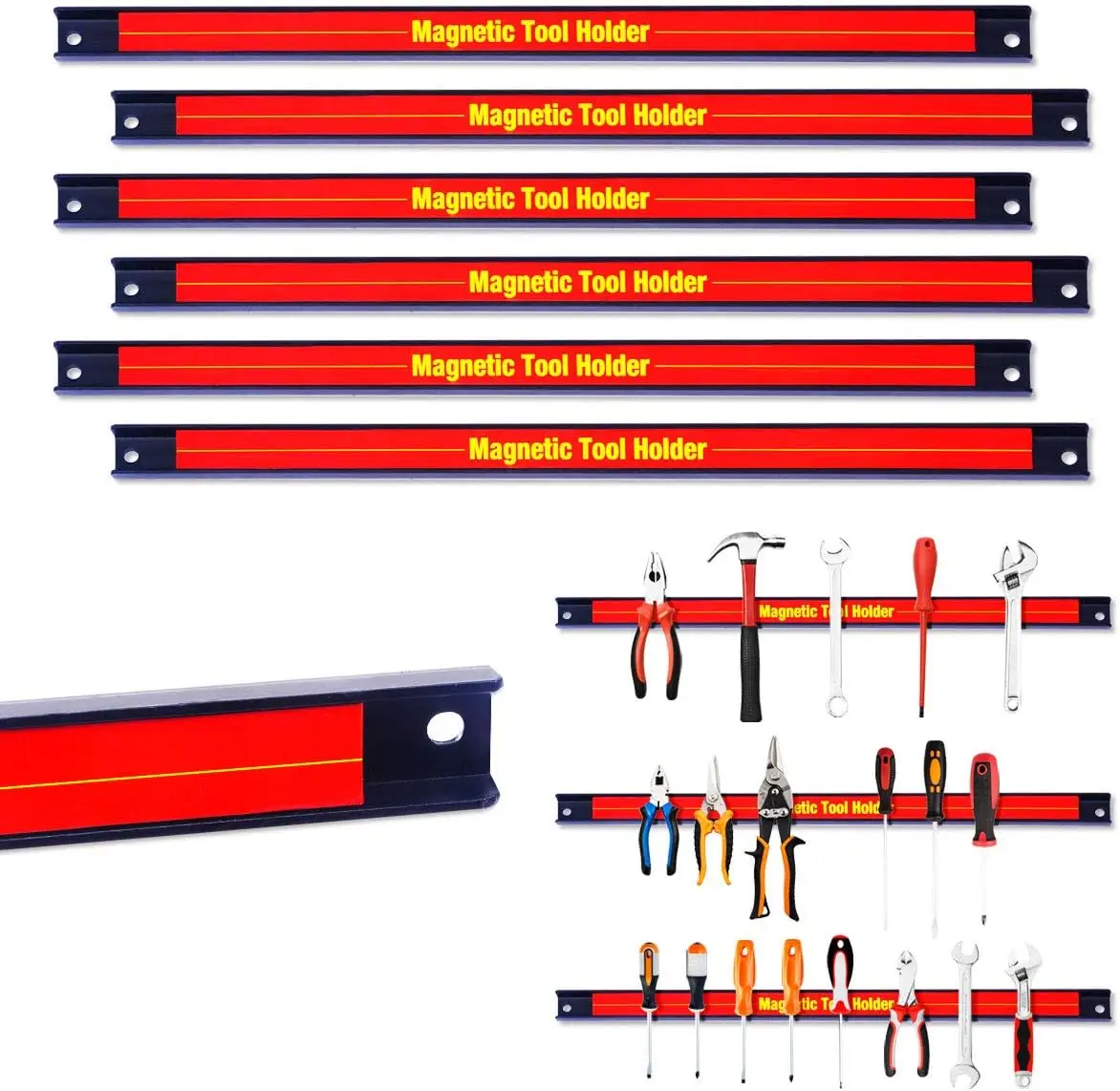 Magnetic-Tool-Holder-Workshop-Heavy-duty-Magnet-Tool-Bar-Strip-Rack-Space-Saving-Strong-Metal ...