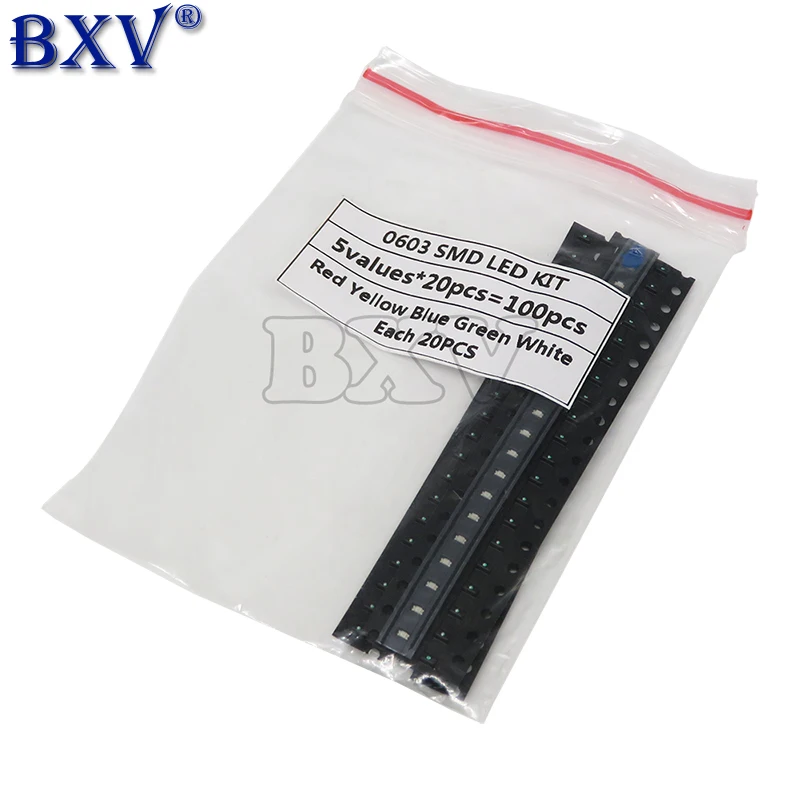 100PCS-5-Colors-X-20PCS-5050-5703-1210-1206-0805-0603-LED-Diode ...