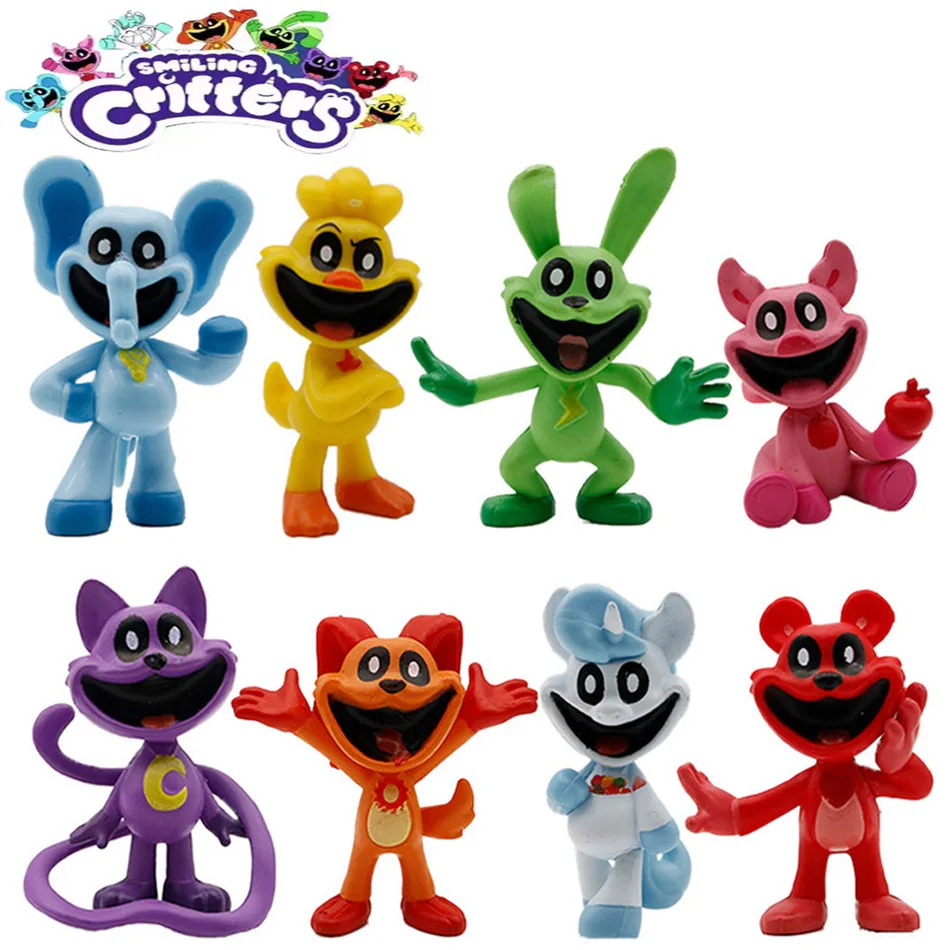 8PCS-Smiling-Critters-Figure-Smiling-Critters-Cat-Nap-Dog-Day-Catnap ...