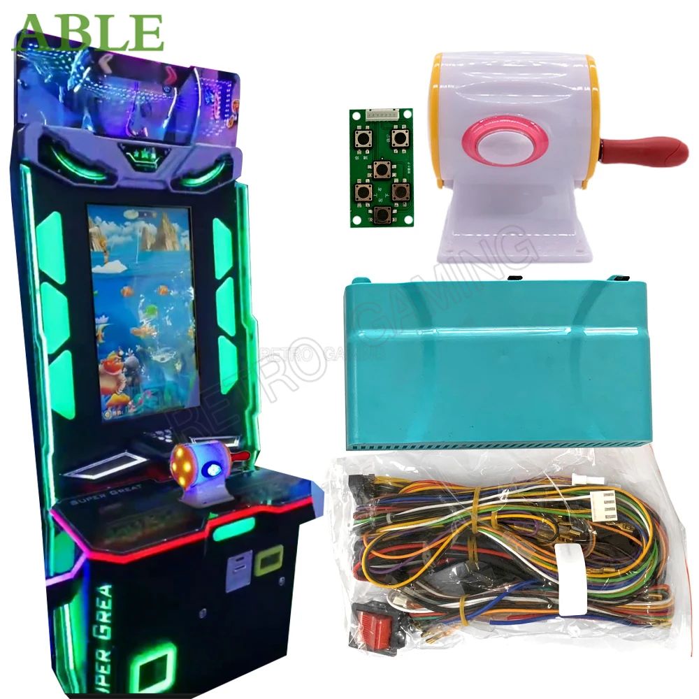 Arcade-Vertical-Screen-Ticket-Dispense-Fishing-Game-Kid-Machine-DIY-Kit ...