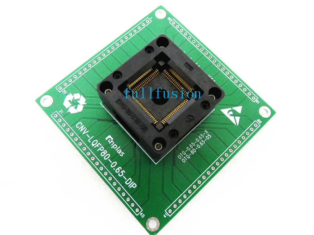 OTQ 80 0.65 05 Enplas IC Test And Burn In Socket QFP80 0.65mm Pitch ...