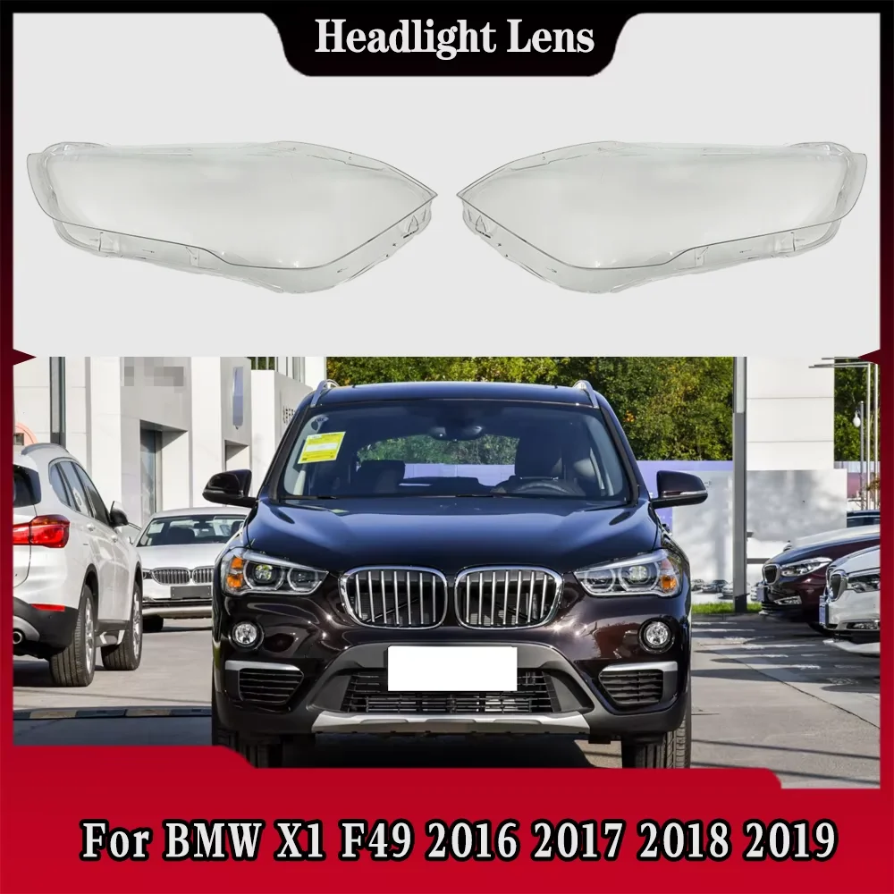 For BMW X1 F49 2016 2017 2018 2019 Headlight Cover Replacement Front ...