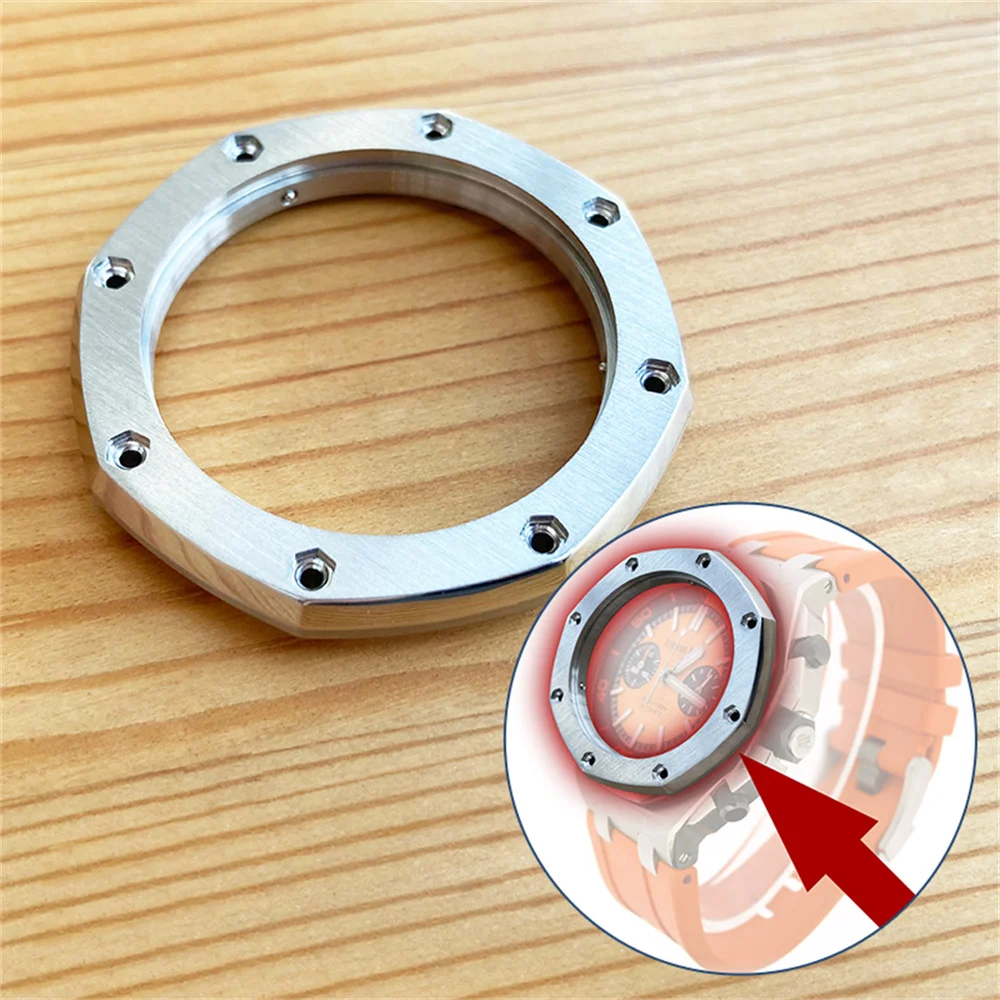 brushed-steel-bezel-for-AP-Audemars-Piguet-ROO-Royal-Oak-Offshore-Diver ...