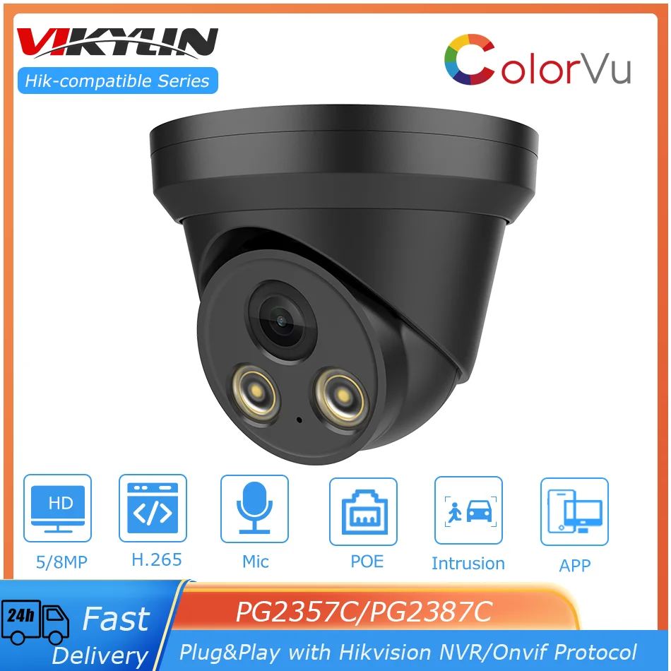 Vikylin-Hikvision-Compatible-4K-ColorVu-IP-Camera-Color-Night-Colorful ...