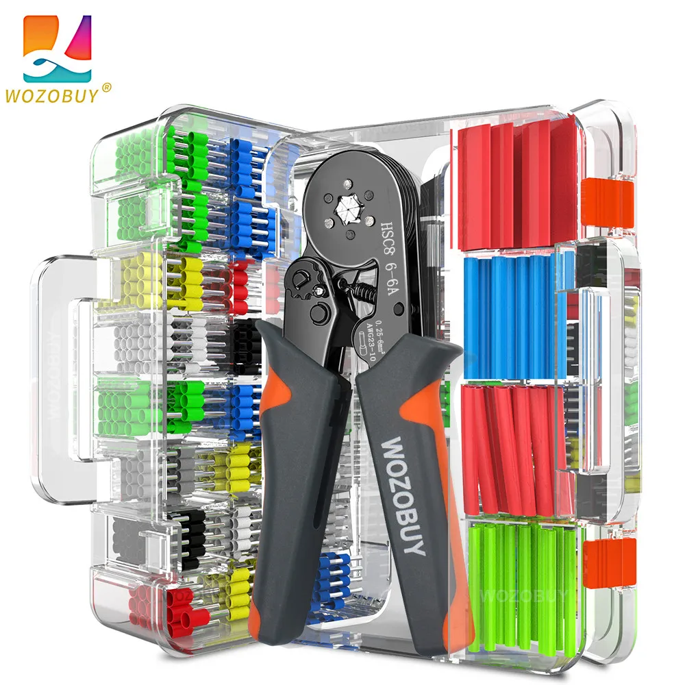 Ferrule Crimping Tool or Tool Kit,HSC8 6-6A/6-4A Ratchet Mini ...
