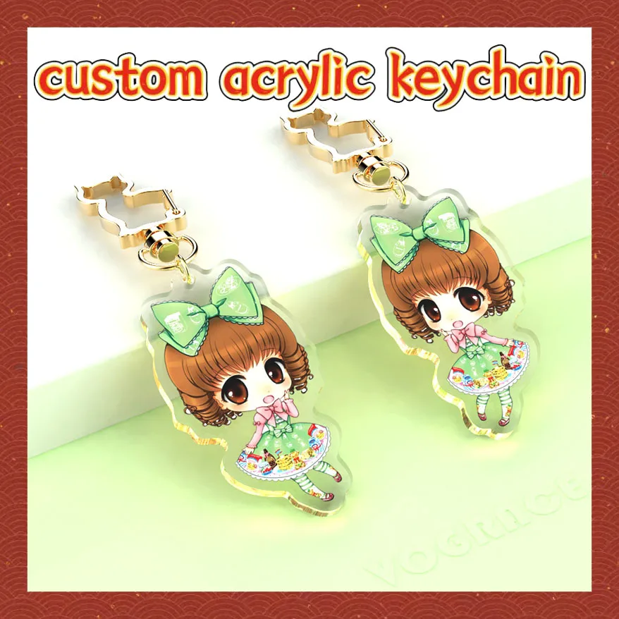 Custom Keychains Cartoon Key Chain Photo Customized Anime Charms ...