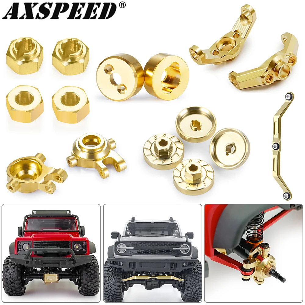 AXSPEED-Brass-Counterweight-Caster-Blocks-Steering-Knuckle-Diff-Cover ...