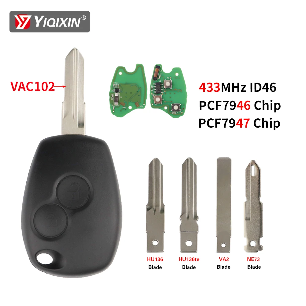 Remote-Car-Key-For-Renault-Trafic-Duster-Master-Modus-Clio-3-Twingo ...