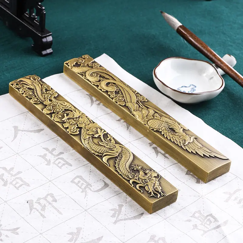 Copper Paperweight Ruler | Calligraphy Paperweight | Brass Paperweight ...