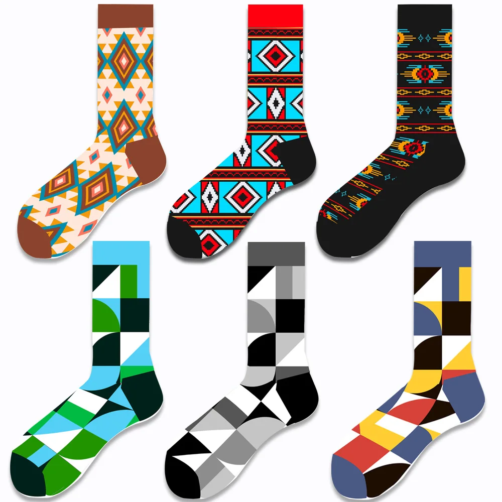 Autumn-and-Winter-INS-New-Geometric-Socks-Ethnic-Style-Men-s-Socks ...