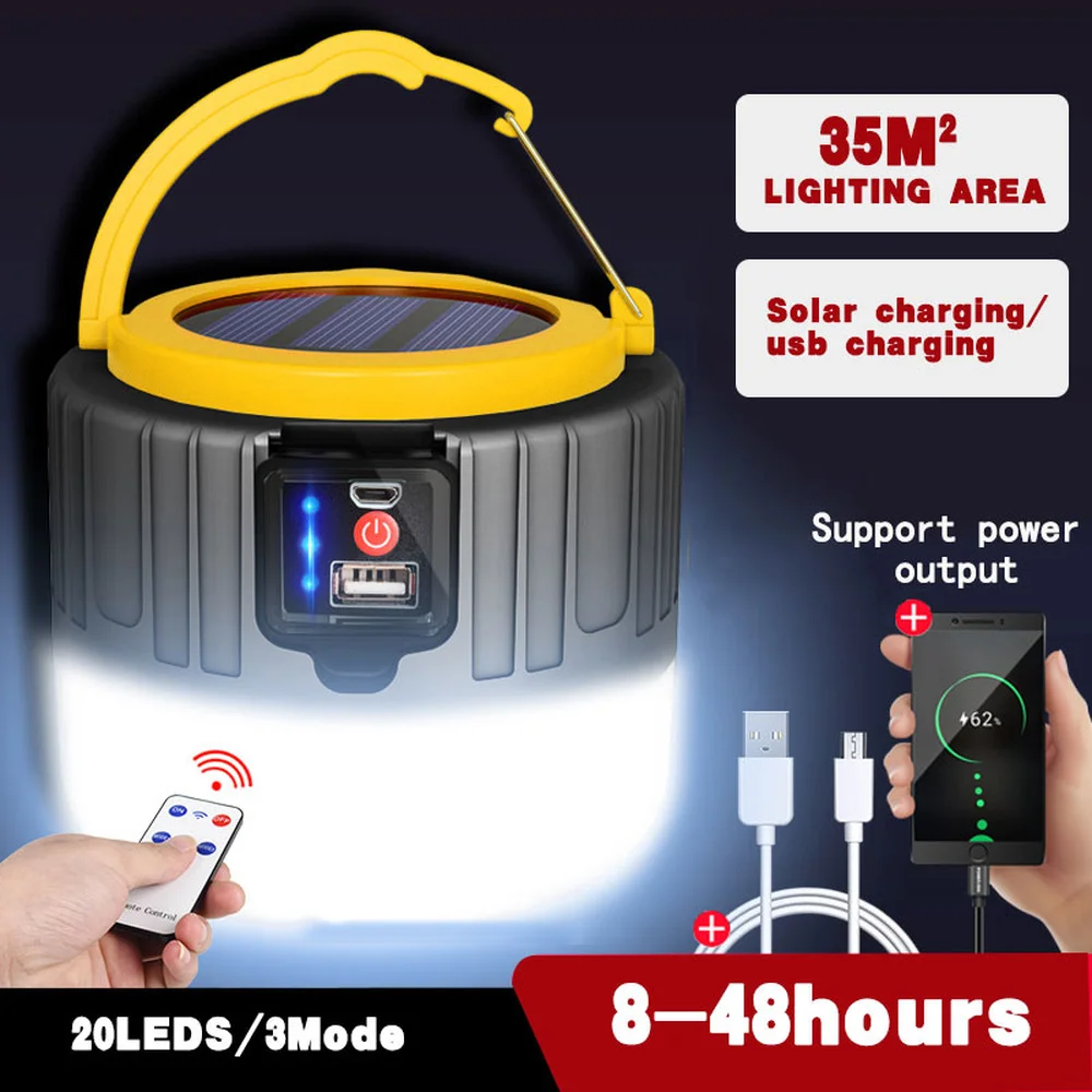 Solar Power Bank Light Camping | Solar Power Bank Led Light - Led ...