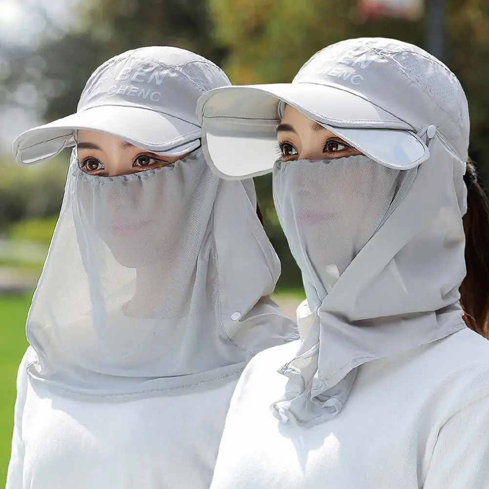 Versatile-Summer-Hats-For-Women-Breathable-Neck-Face-Protection ...