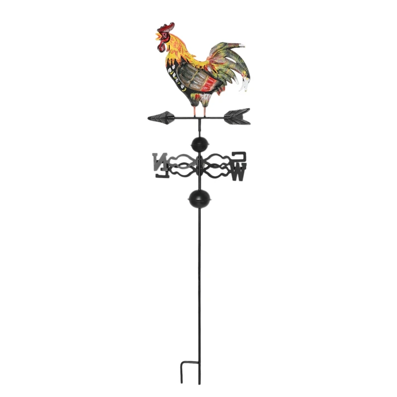 Ljl-metal Weather Vane With Rooster Ornament Wind Vane Weather Vain For ...