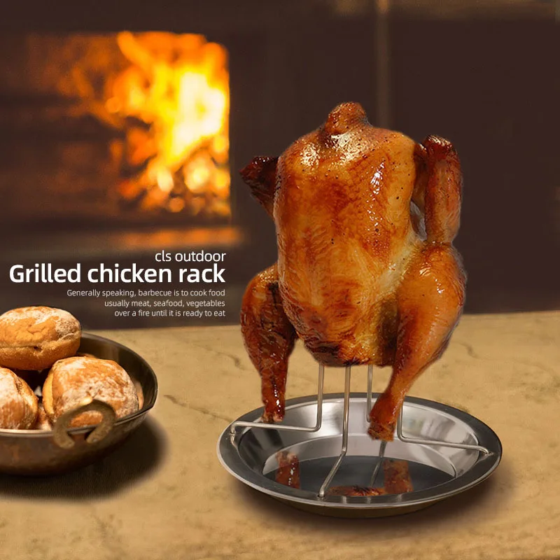 Barbecue-Grilled-Chicken-Stand-Non-stick-Grilled-Chicken-Grill-Barbecue ...