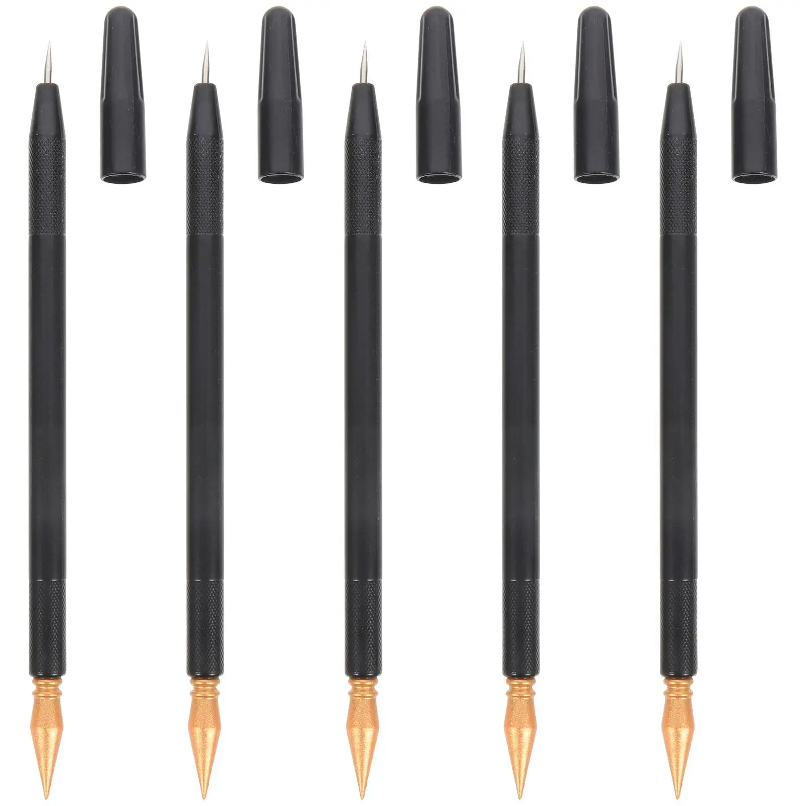 6 Pcs Scratch Pen Dual Tip Design Comfortable Grip Curved Edition Art ...