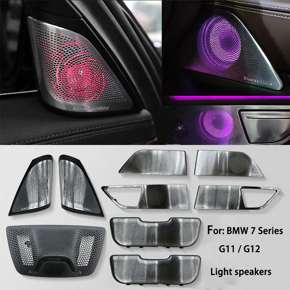 11 Colour LED Speaker Cover For BMW New 7Series G11 G12 Car Midrange ...