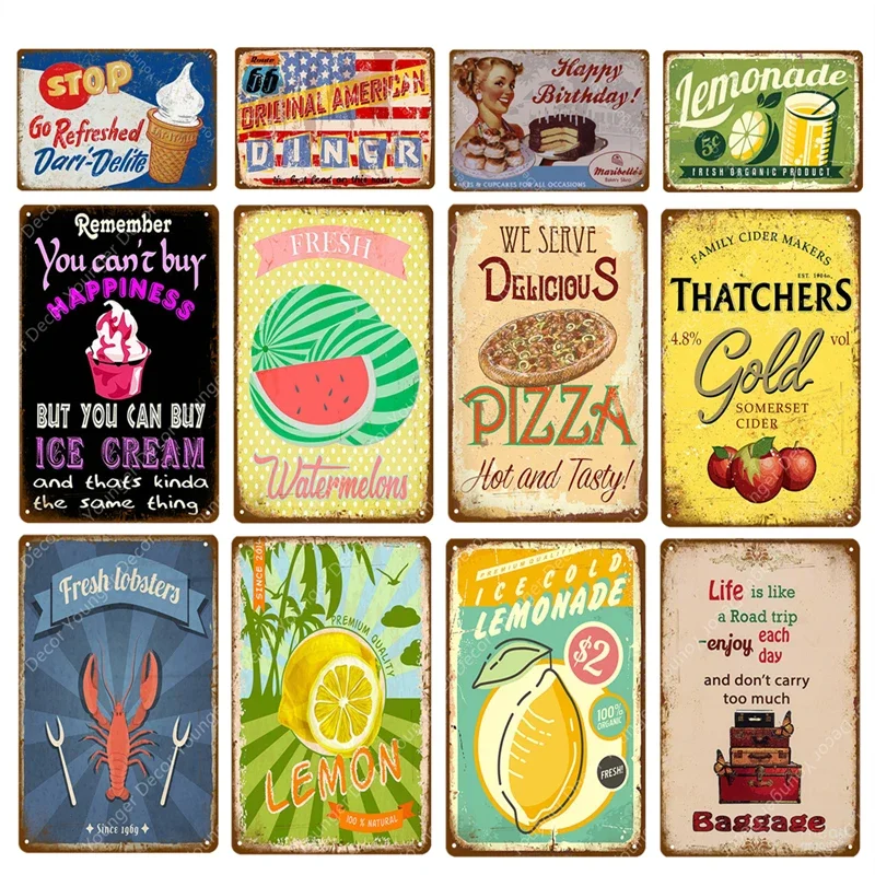 Original-American-Diner-Metal-Signs-Route-66-Lemon-Thatchers-Lemonade ...