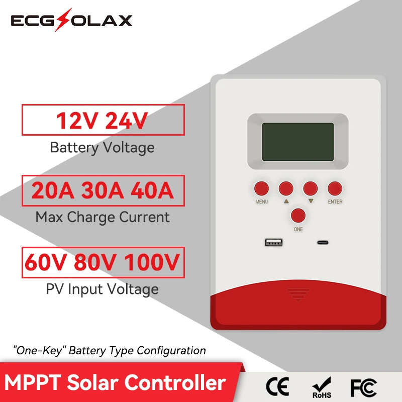 mppt-solar-charge-controller-ECGSOLAX-Contr-leur-de-charge-MPPT-pour-panneaux-solaires-20A-30A ...