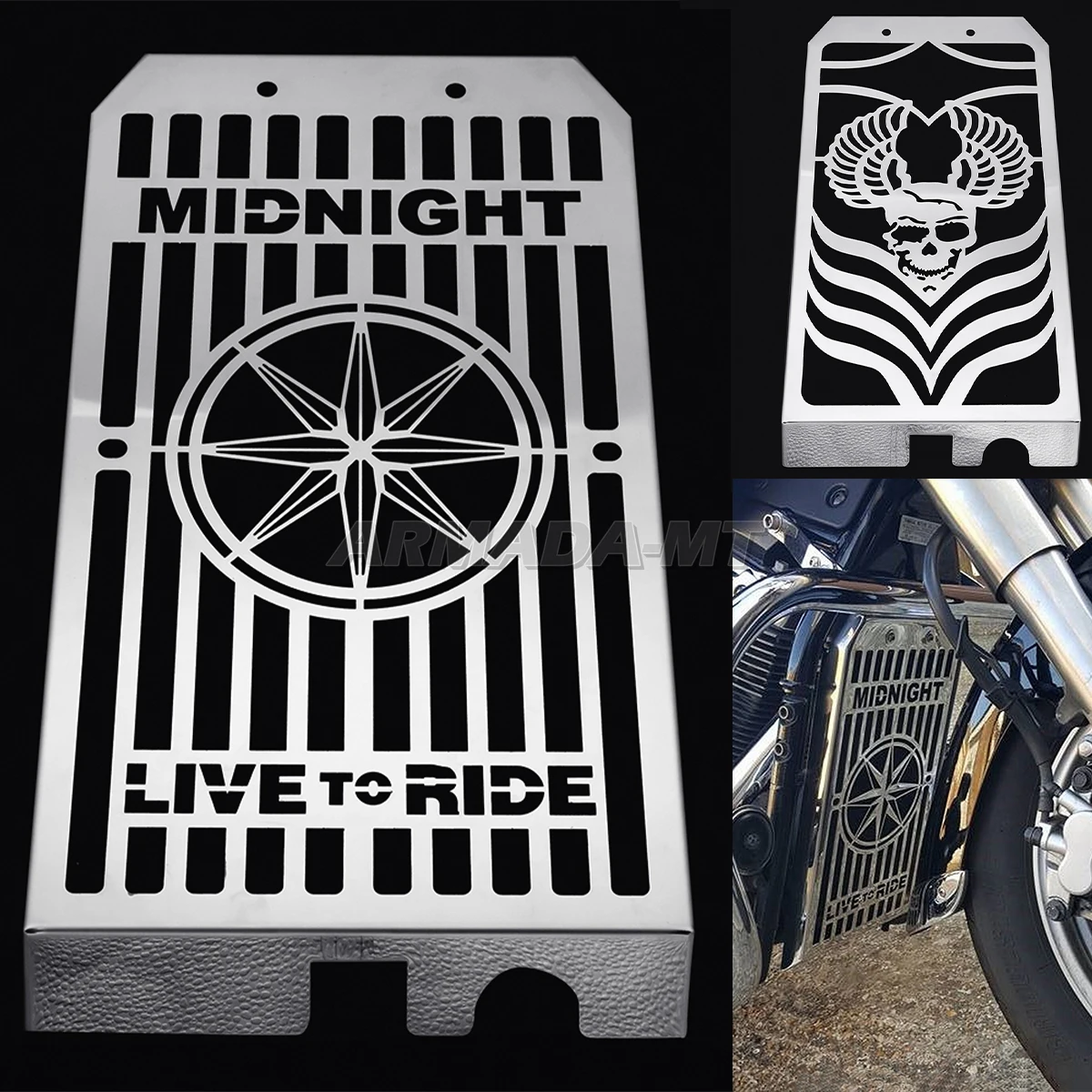 For-YAMAHA-XVS1300-XVS-1300-Midnight-Star-2006-2016-Motorcycle-Skull ...