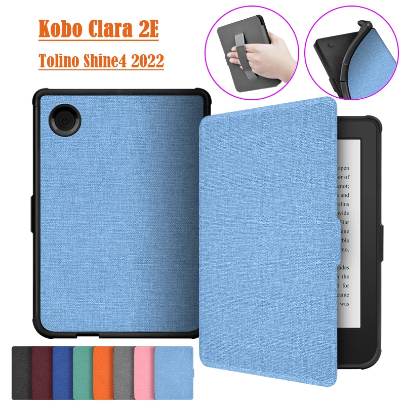 For-Kobo-Clara-2E-Sleep-Cover-2022-Leather-TPU-Protective-Ereader-Case ...