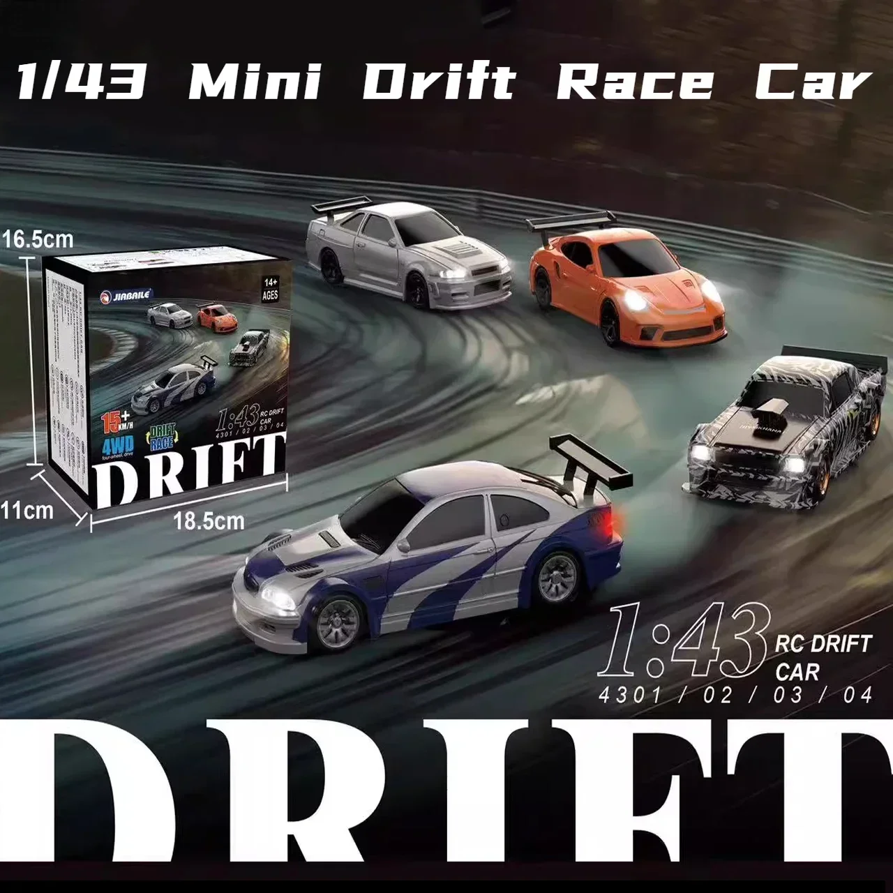 1-43-Mini-Drift-Race-RC-Auto-Allradantrieb-RTR-4WD-Radio-2-4G-Racing ...