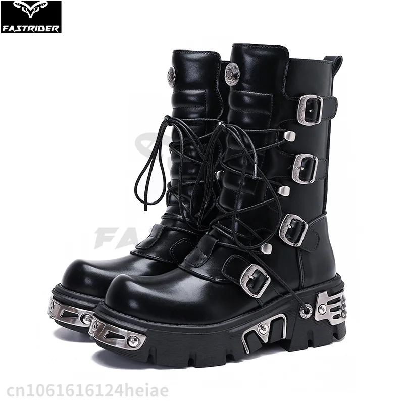 Retro-Casual-High-Boots-for-Men-s-and-Women-s-Metal-Motorcycle-Boots ...