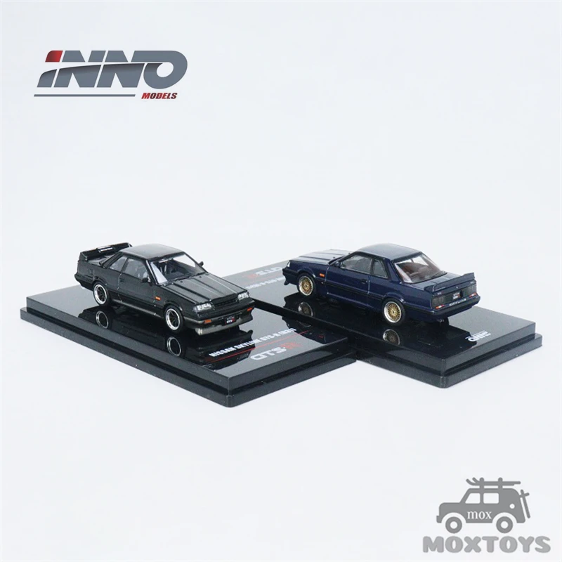 Inno 1:64 Nissan Skyline Gts-r (r31) Azul Escuro/preto/arma De Metal Diecast Modelo Carro ...