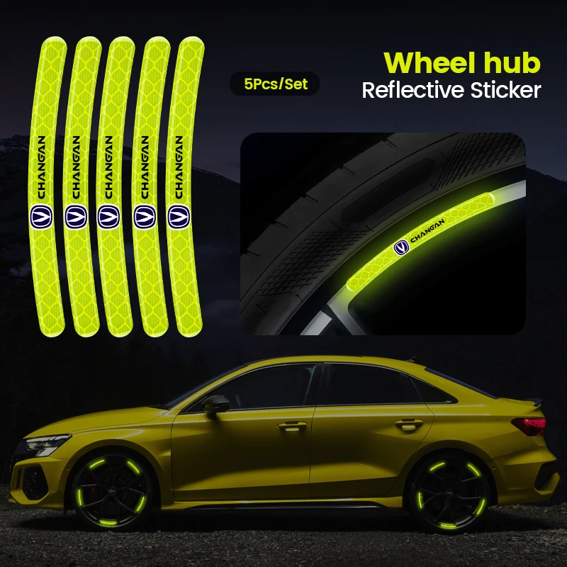 Car-Wheel-Hub-Reflective-Sticker-Tire-Rim-Reflective-Strips-For-Changan ...