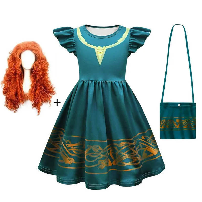 Nuevo disfraz de valiente Mérida para niñas, vestido de princesa de ...