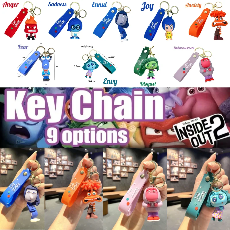 LLavero-de-Disney-Inside-Out-2-accesorios-de-mochila-adorno-de-llavero ...