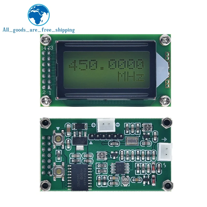 1/3PCS High Accuracy 1-500MHz Frequency Counter Tester RF Meter Module ...