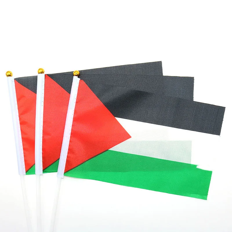 10Pcs-Palestine-Hand-Flag-14-21cm-Palestinian-National-Flag-Small-Hand ...