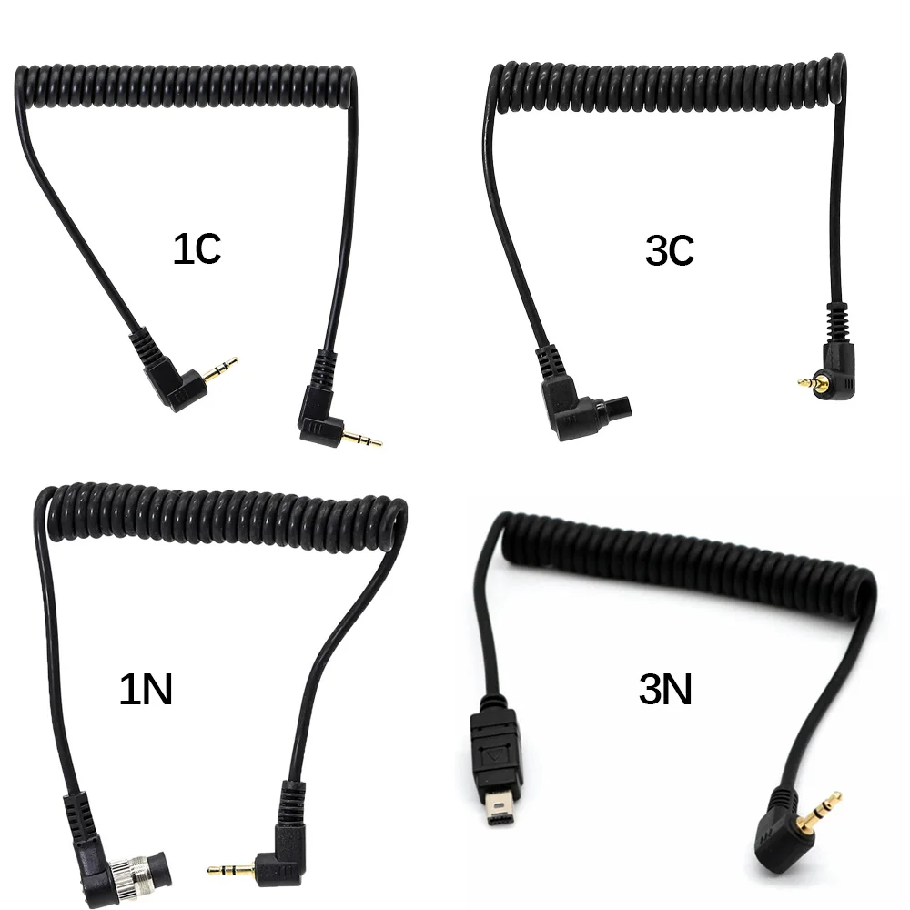 2.5mm 1C/3C/1N/3N Remote Switch Shutter Release Cable For Canon 6D 7D ...
