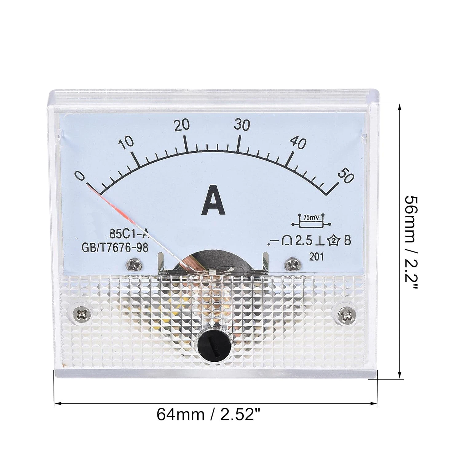 Analog-Ammeter-85C1-A-DC-Micro-Amp-Gauge-Current-Measurement-Panel ...