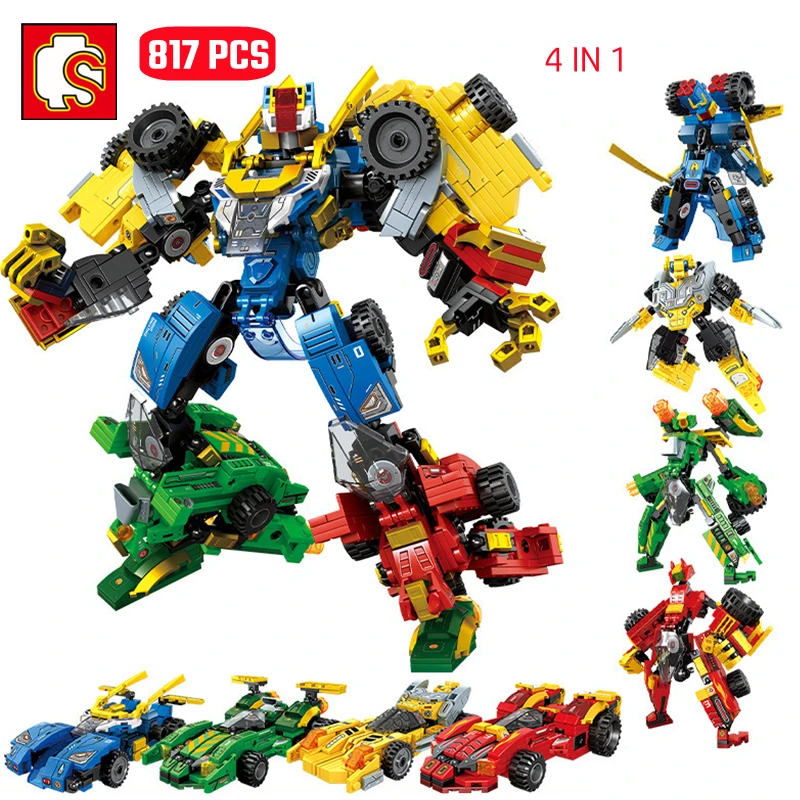SEMBO-Starry-Knight-Transforming-Mecha-Building-Blocks-Kit-Creative-MOC ...