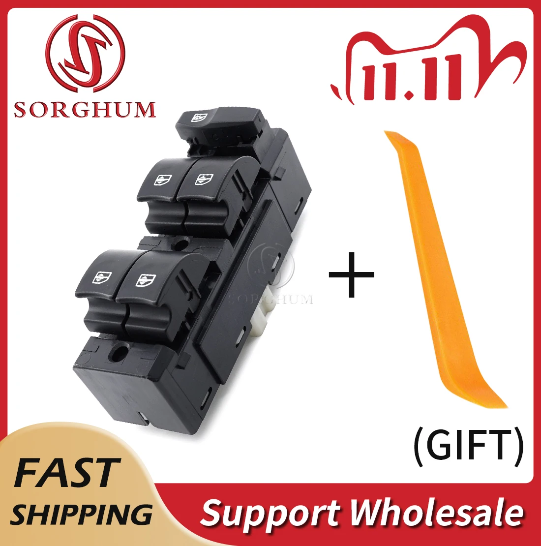 Sorghum 25401-JY40B Front Left Car Electric Power Window Control Switch ...