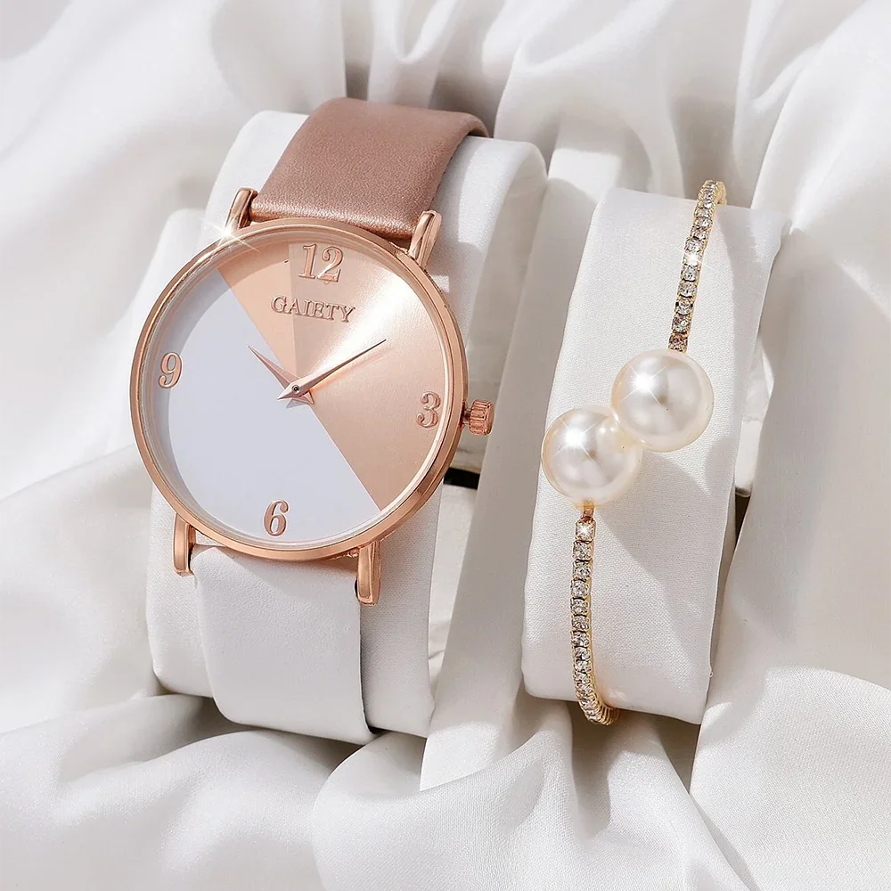 Women-Watch-Set-Luxury-Fashion-Colourful-PU-Leather-Strap-Ladies-Quartz ...