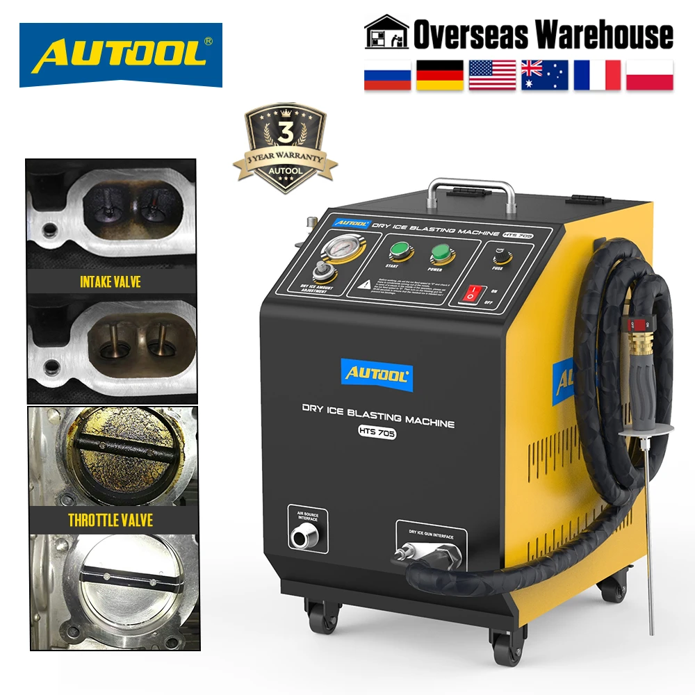 Autool ドライアイスおよびブラストクリーニングマシン,hts705,110v/220v,エンジンスロットル,カーボンクリーナー,高圧洗浄 ...