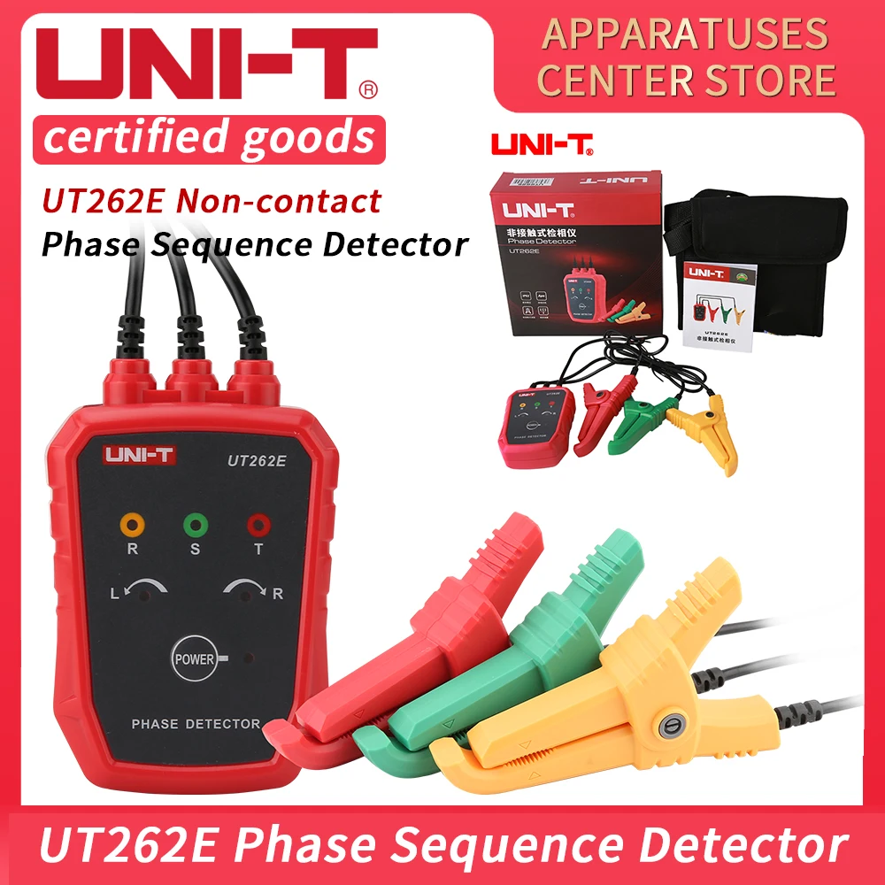 UNI-T Non-contact Phase Sequence Detector UT262E Breakpoint Finder Power＆Circuit Inspection AC ...